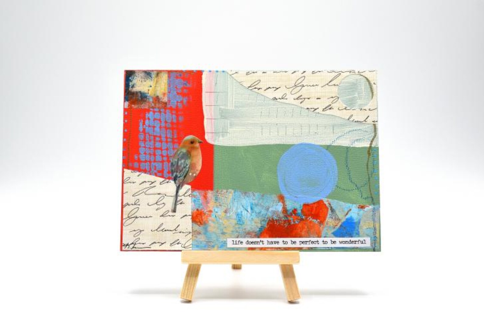 Collage Art Set, Acrylics, Mixed Media, Original, Handmade, Set of ...