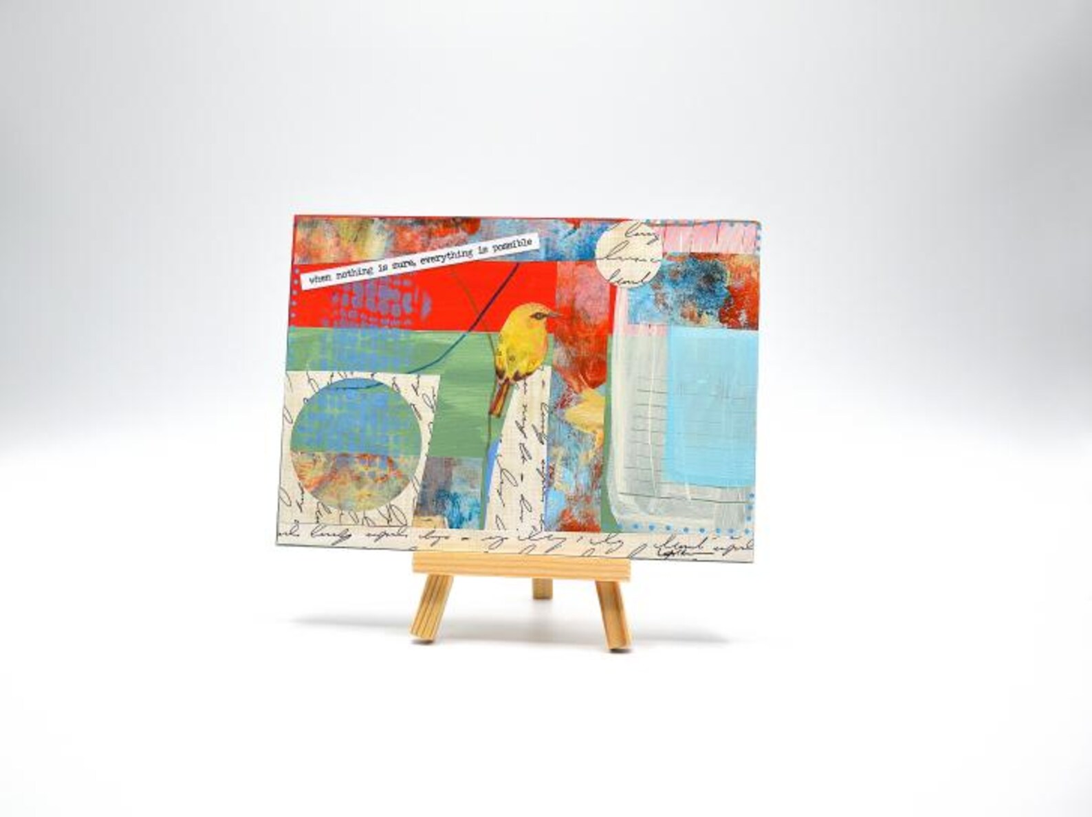 Collage Art Set, Acrylics, Mixed Media, Original, Handmade, Set of ...