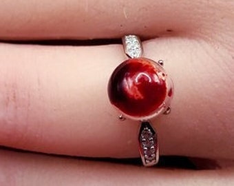 Sterling Bloodvial Ring & Anticoagulant bloodbond Engraved Adjustable 7 ...