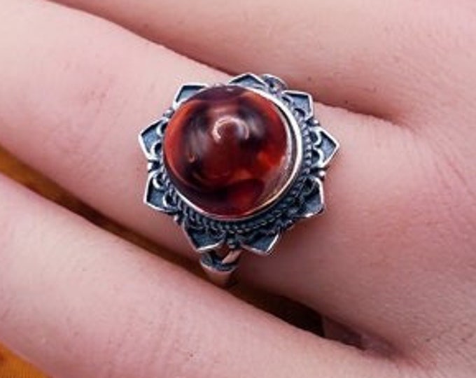 Sterling Bloodvial Ring & Anticoagulant (bloodbond Silver Flower Sun ...