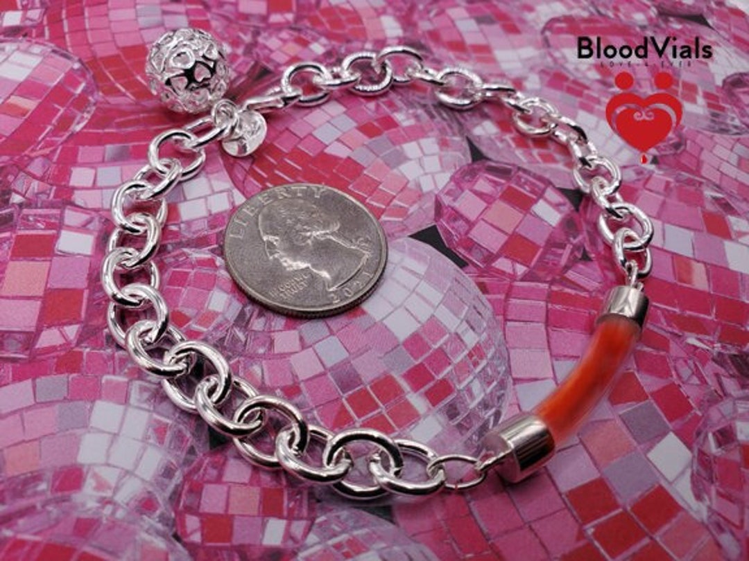 Sterling Bloodvial Bracelet & Anticoagulant - Bloodbond 925 Silver ...