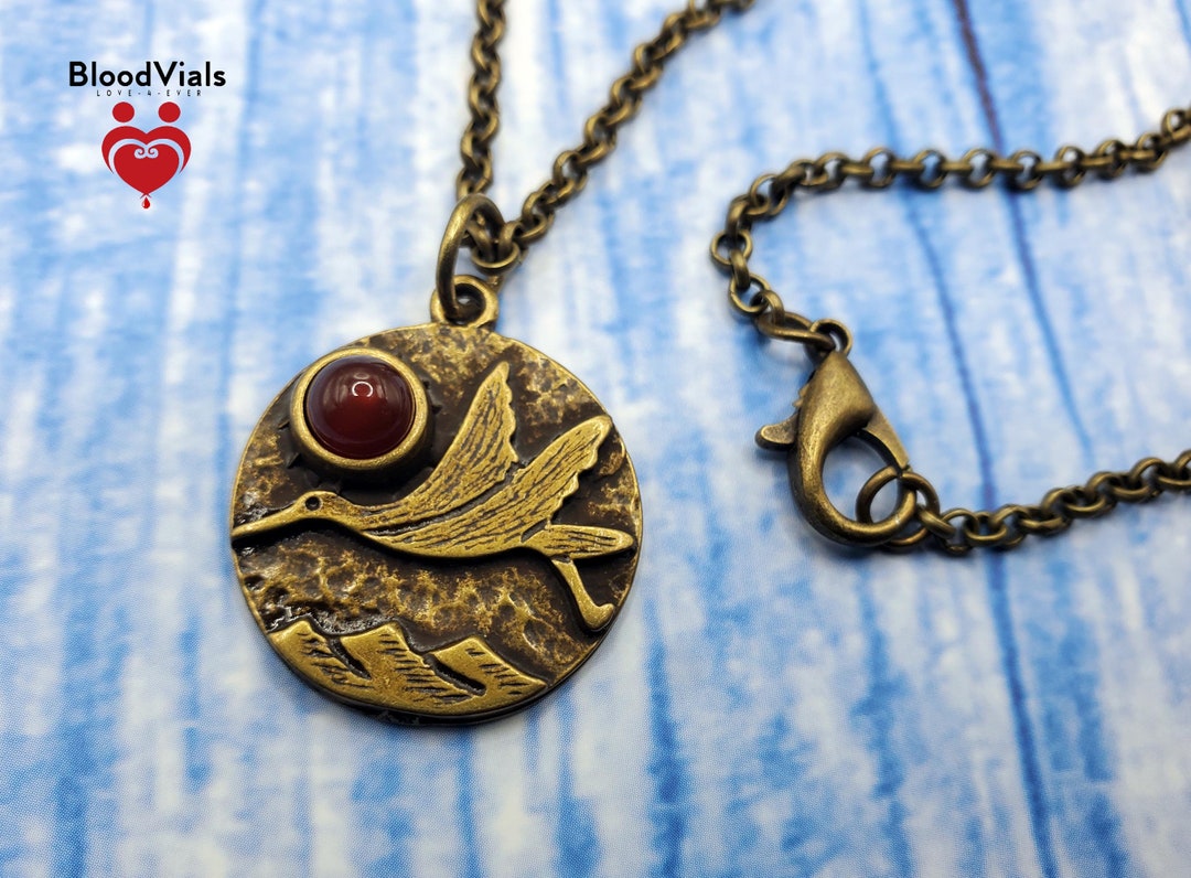1 Stork Baby Shower Maternity Necklace Umbilical Cord Blood With 24 ...