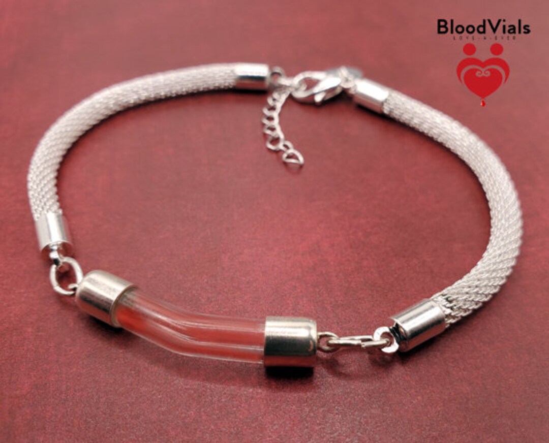 Sterling Bloodvial Bracelet & Anticoagulant - Bloodbond 925 Silver ...
