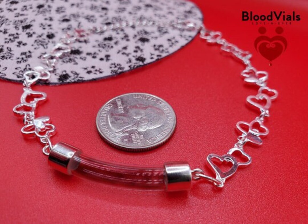 Sterling Bloodvial Bracelet & Anticoagulant - Bloodbond 925 Silver ...