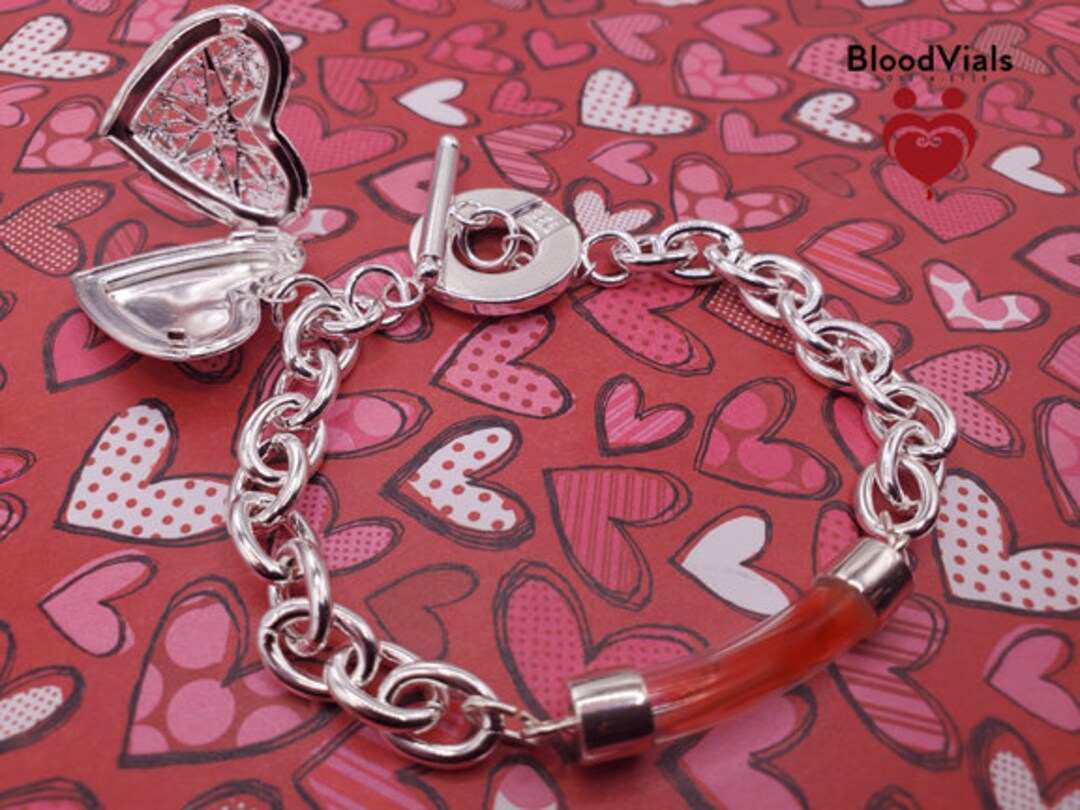 Sterling Bloodvial Bracelet & Anticoagulant - Bloodbond 925 Silver ...