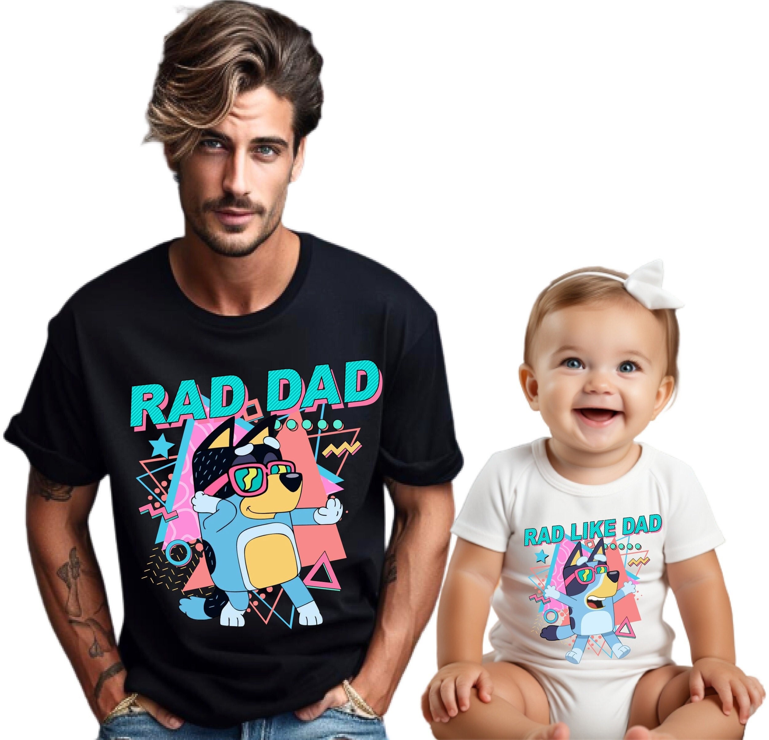 Rad Dad Bluey Shirt, Rad Like Dad Shirt, Bluey Dad Shirt, Rad Dad Shirt ...