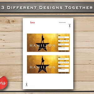 Hamilton Broadway Surprise Ticket: Editable Musical Souvenir (PDF, Word ...
