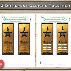 Hamilton Printable Broadway Surprise Ticket. Editable Musical Theatre Faux Event Admission ...