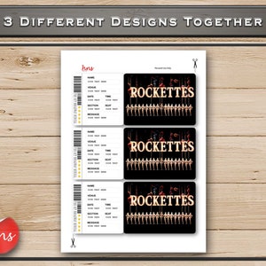 Rockettes Printable Broadway Surprise Ticket. Editable Musical Theatre ...