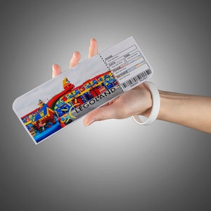 Legoland, Building Blocks Park Theme Editable Ticket, Park Theme Ticket ...