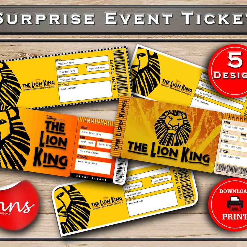 Lion King Printables - Etsy