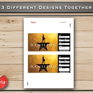 Hamilton Broadway Surprise Ticket: Editable Musical Souvenir (PDF, Word ...
