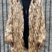 Trippy Story Coat Fox Fur Feathers Playa Faux Fake Animal Print Boho ...