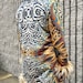 Trippy Story Coat Fox Fur Feathers Playa Faux Fake Animal Print Boho ...