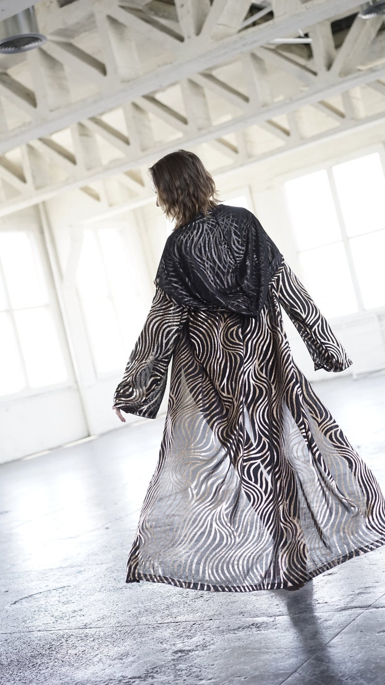 Magician Gold Hooded Long Cape Shiny Woman Festival Silk Linen - Etsy