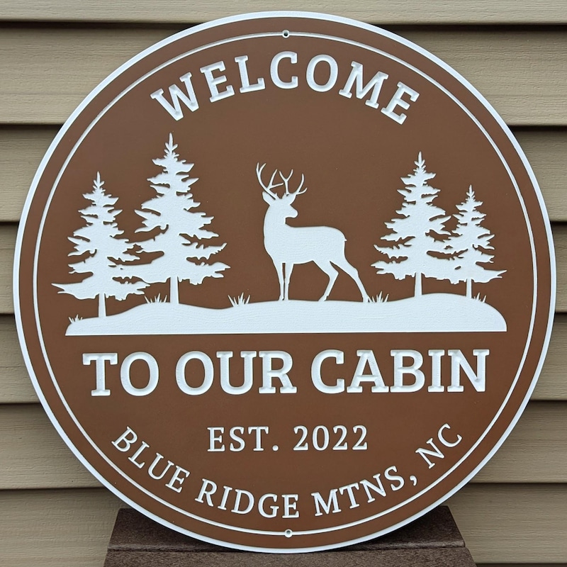 Outdoor Cabin Sign - Etsy