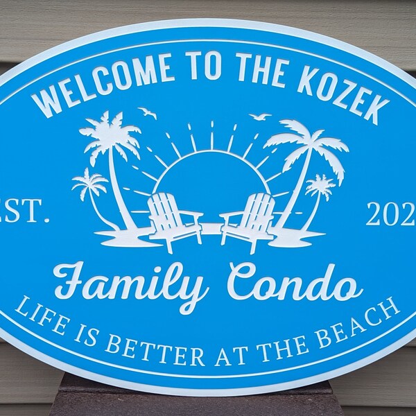 Personalized Beach Signs - Etsy