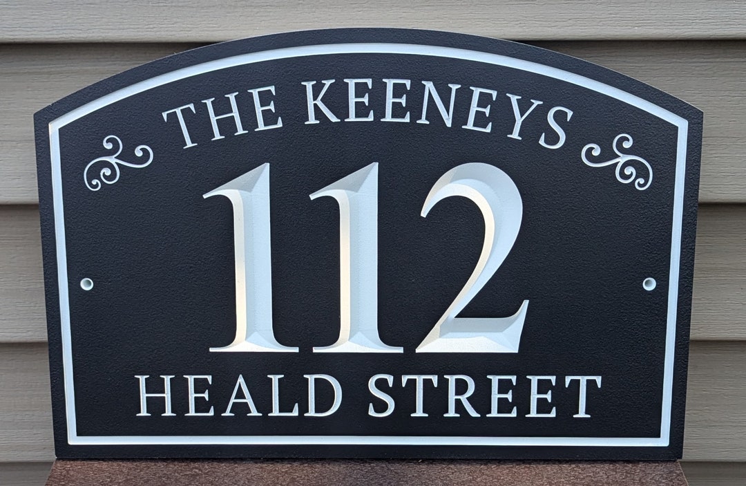 Custom PVC Address Sign: Hand-painted Personalized Home Decor - Etsy
