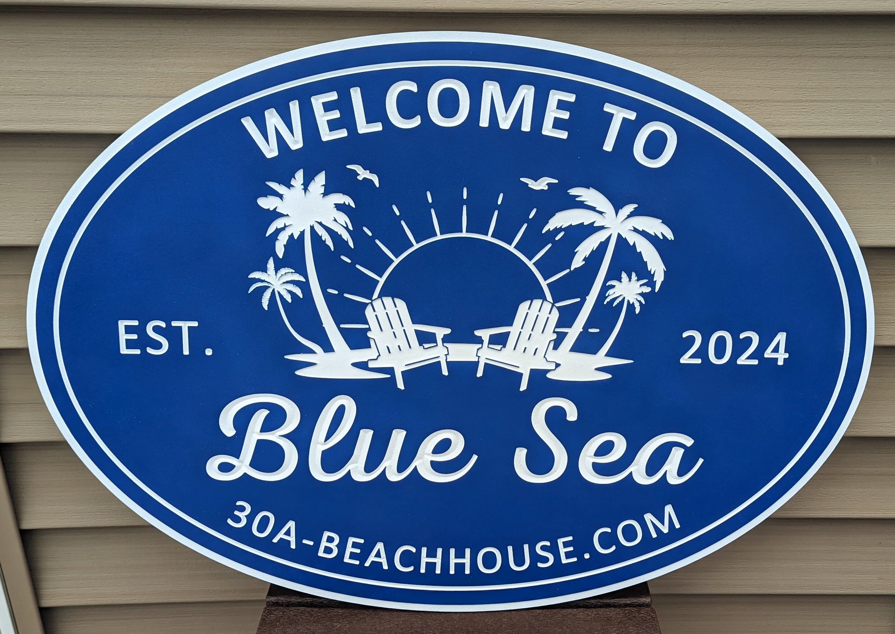 Custom Engraved PVC Sign: Personalized Home, Cabin, or Rental Decor - Etsy