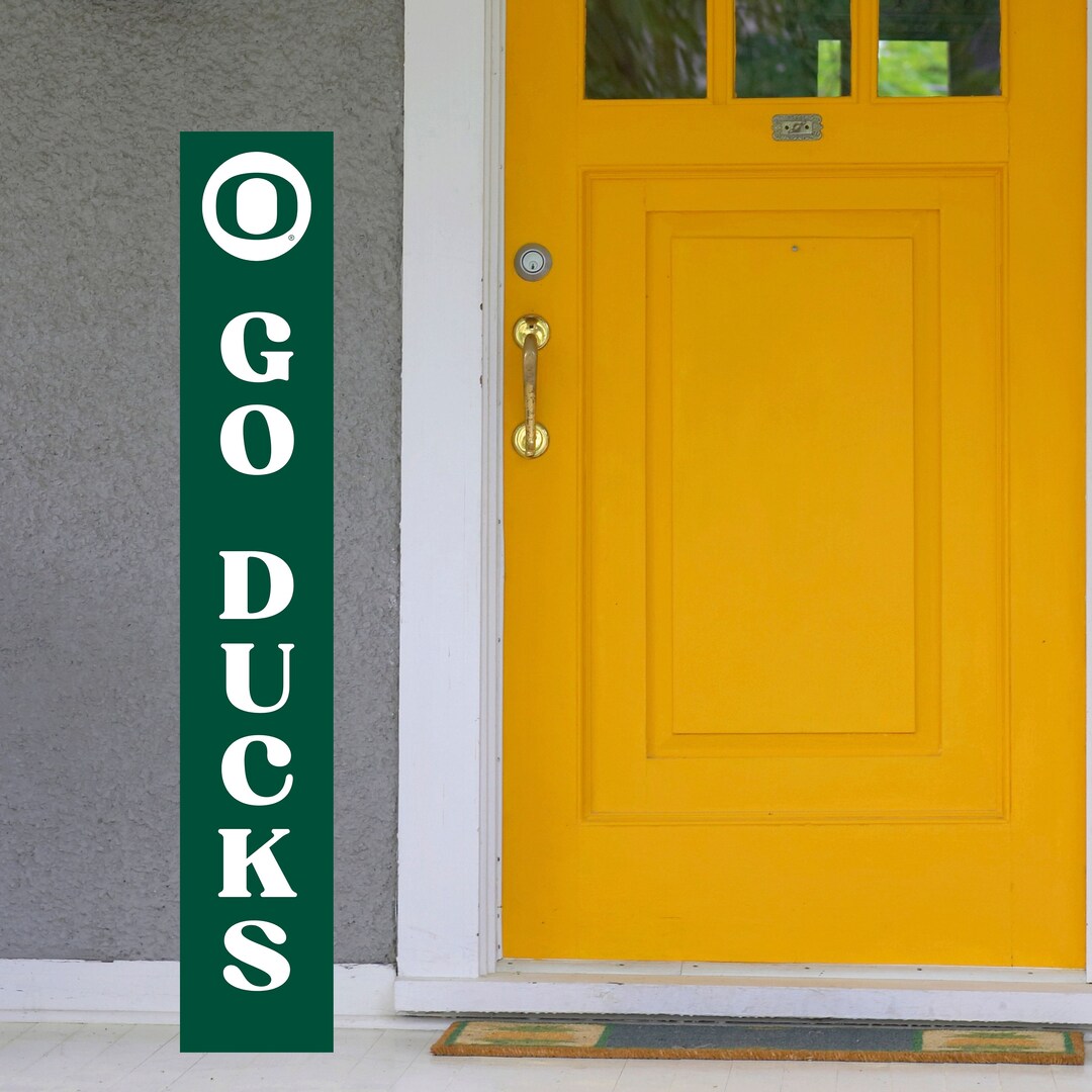 Oregon Ducks Carved Vertical Porch Team Sign 48 X 8 - Etsy