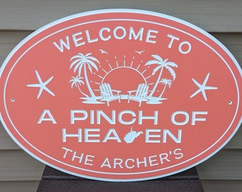 Oceanside Cafe Sign, Personalized Restaurant Name Sign, Custom Beach ...