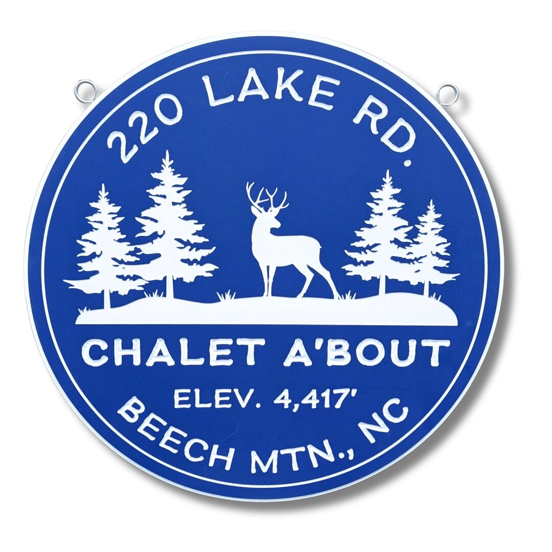 Custom Engraved PVC Cabin Sign: Personalized Lodge Decor, Handmade - Etsy