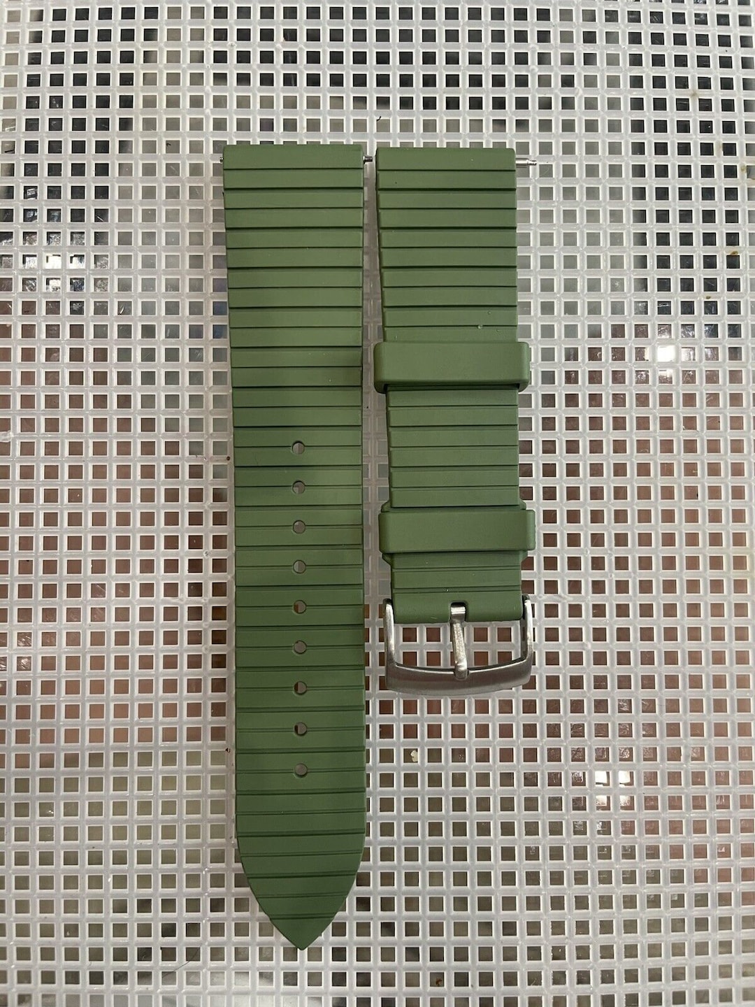 22mm Caoutchouc Green Vulcanized Rubber Strap - Etsy