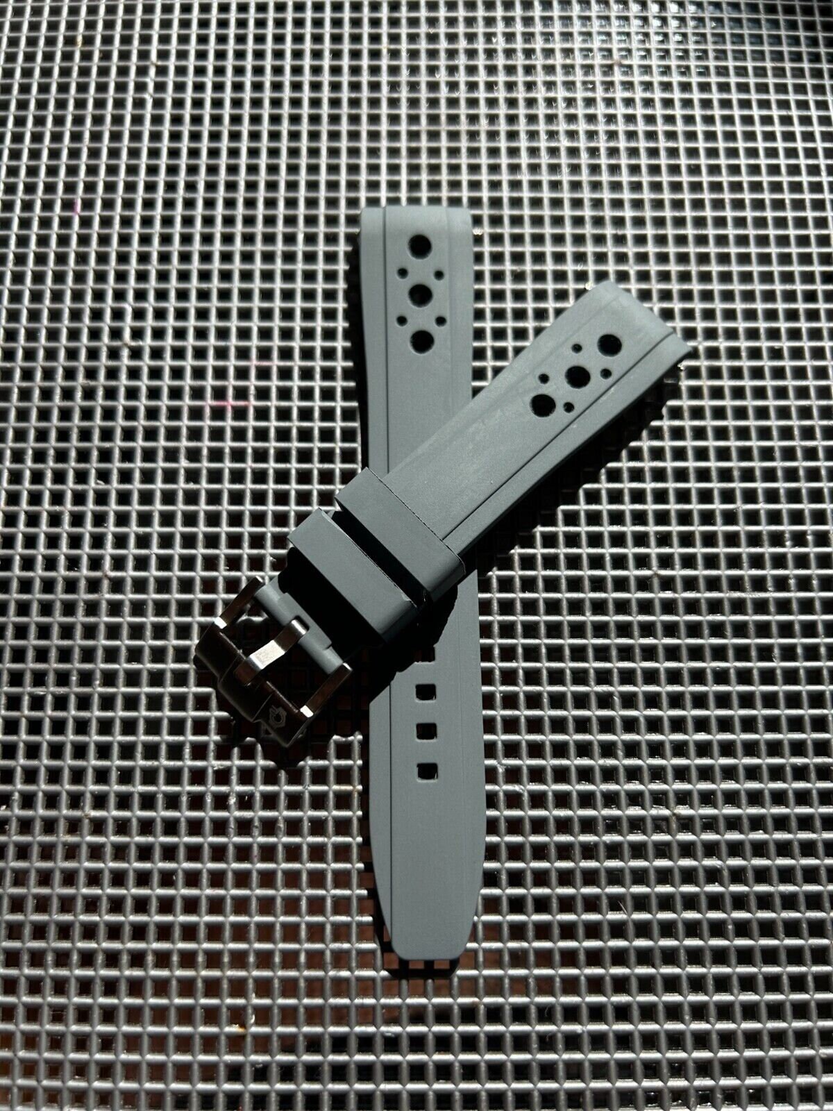 20mm Gray Vulcanized Caoutchouc Rubber Racing Omega Gmt Sprite - Etsy