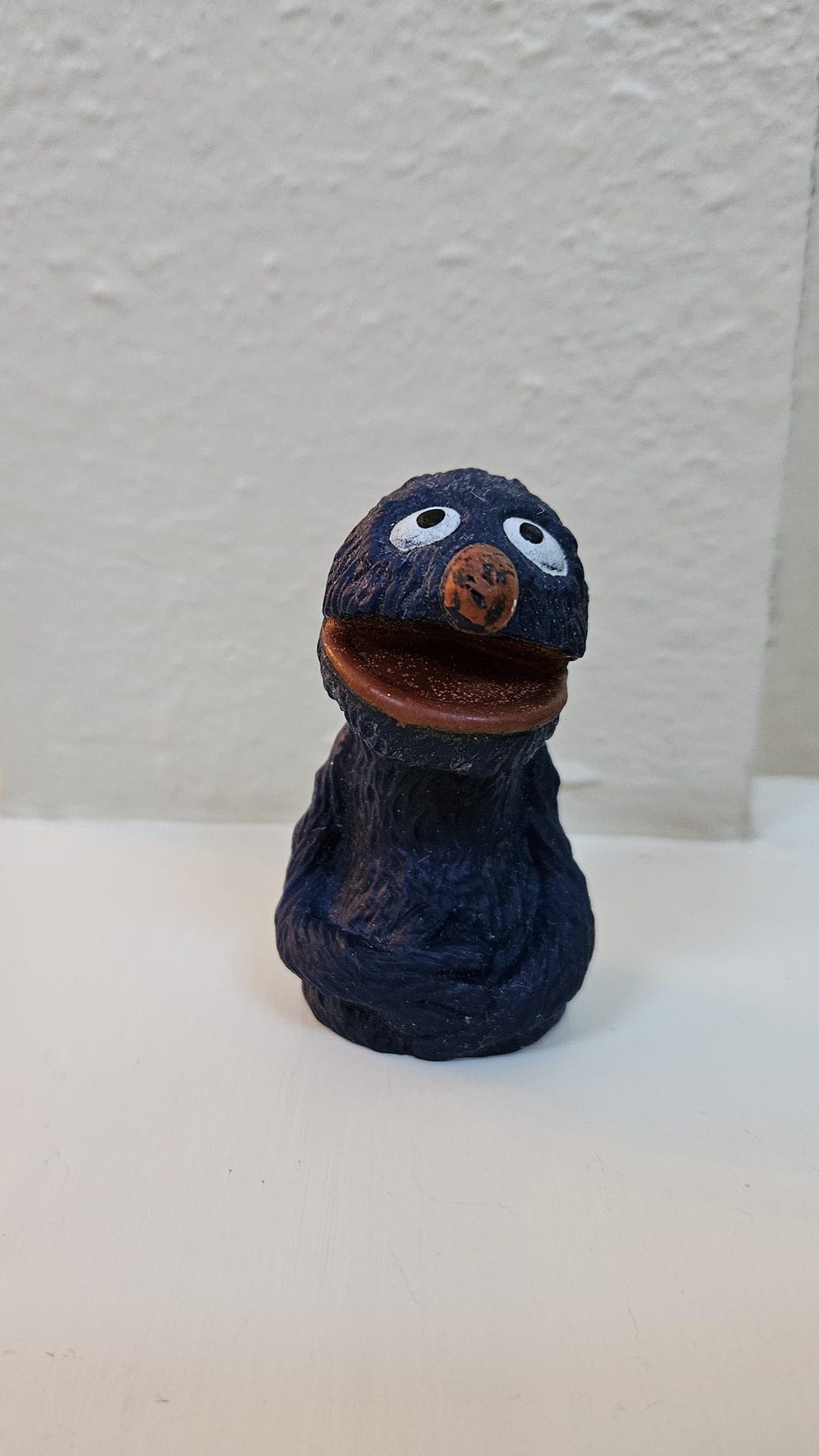 1978-79 Vintage Muppets Sesame Street Grover Rubber Finger Puppet, Made ...