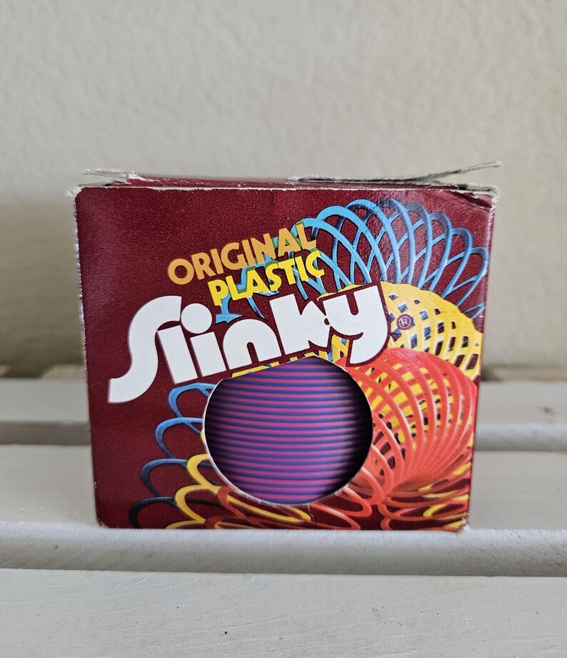 1990's Original Plastic Slinky Purple & Pink Walking Spring Toy Vintage ...