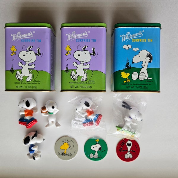 Vintage Snoopy Tin - Etsy