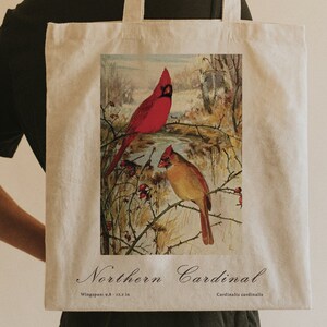 Tote Bag, Bird Tote Bag, Tote Bag Aesthetic, Bag, Canvas Tote Bag ...