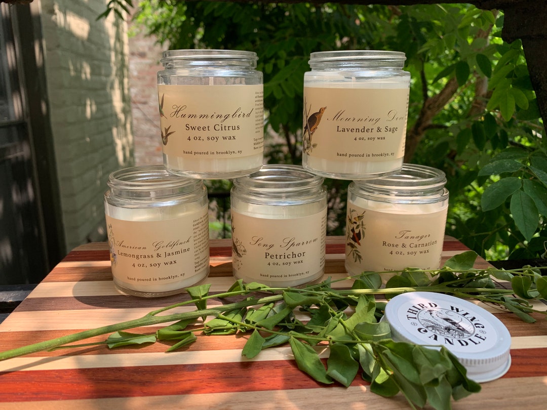 Spring Candle Collection 5 Pack | 4 Oz Soy Wax | Petrichor, Lavender ...