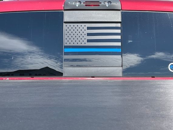 Blue/red Line Rear Sliding Window Flag Decal 2009-2018 Ram | Etsy