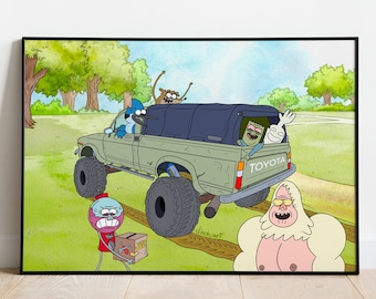 Regular Show Wall Art - Etsy