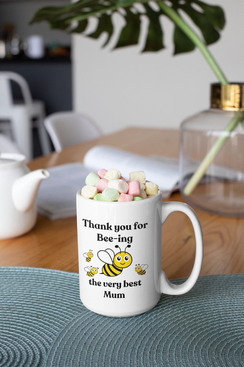 Mother's Day Mug for Mom - Bee-ing the Very Best Mum, Cute Bee Coffee ...