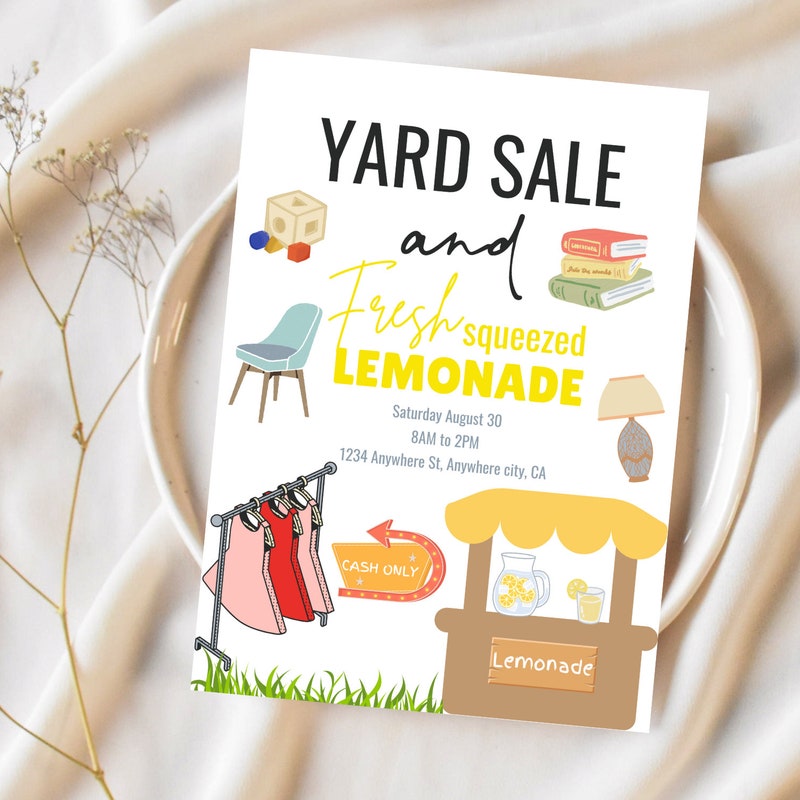 Lemonade Stand Flyer - Etsy