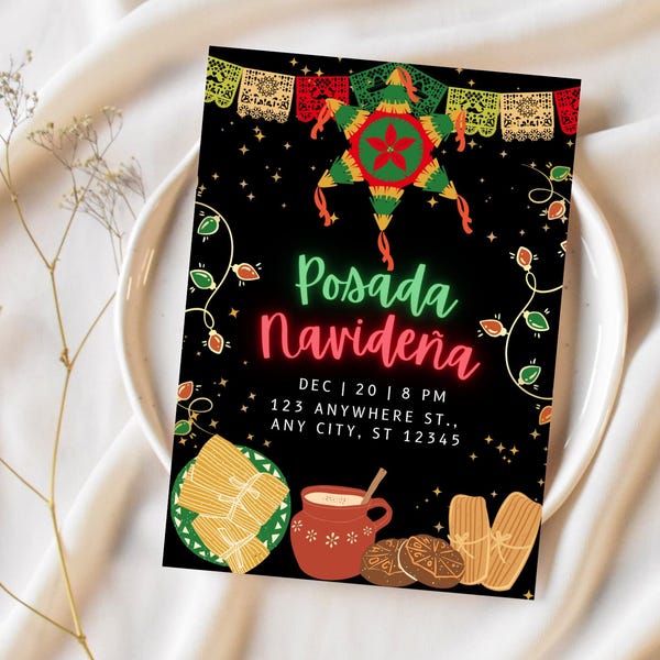 Invitacion a posada - Etsy México