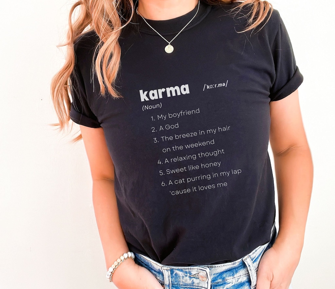 Comfort Colors Karma is My Boyfriend Karma is a God Relaxing - Etsy