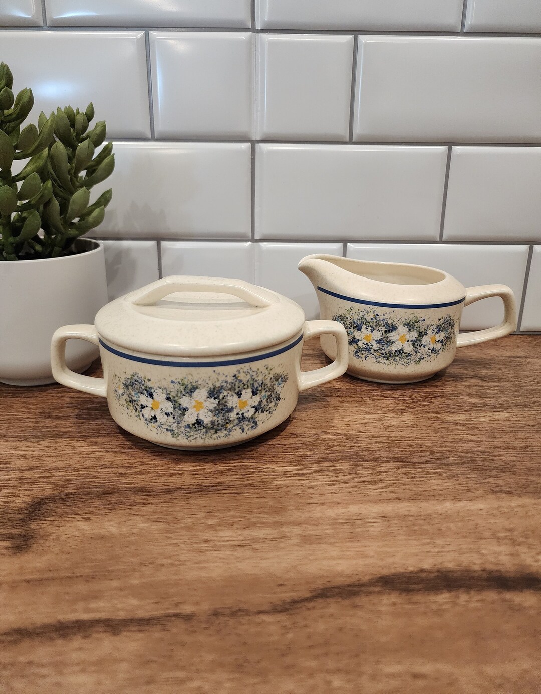 Vintage Lenox Temper-ware Dewdrops Cream and Sugar Set - Etsy