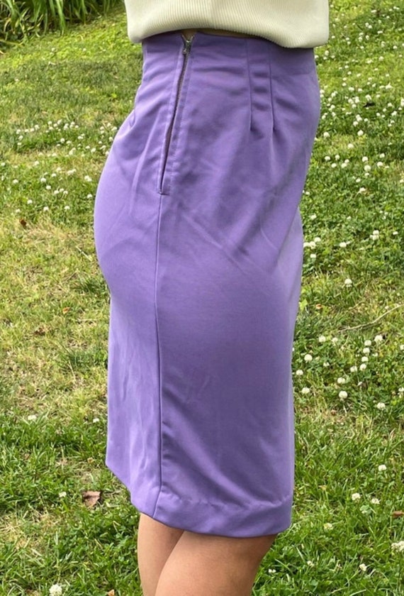 Vintage 1970’s purple pencil skirt - Gem