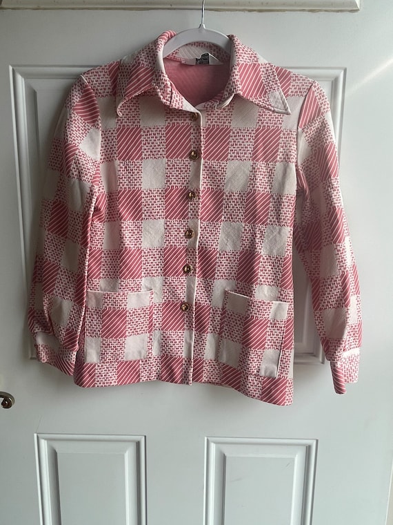 Pink and white checked - Gem