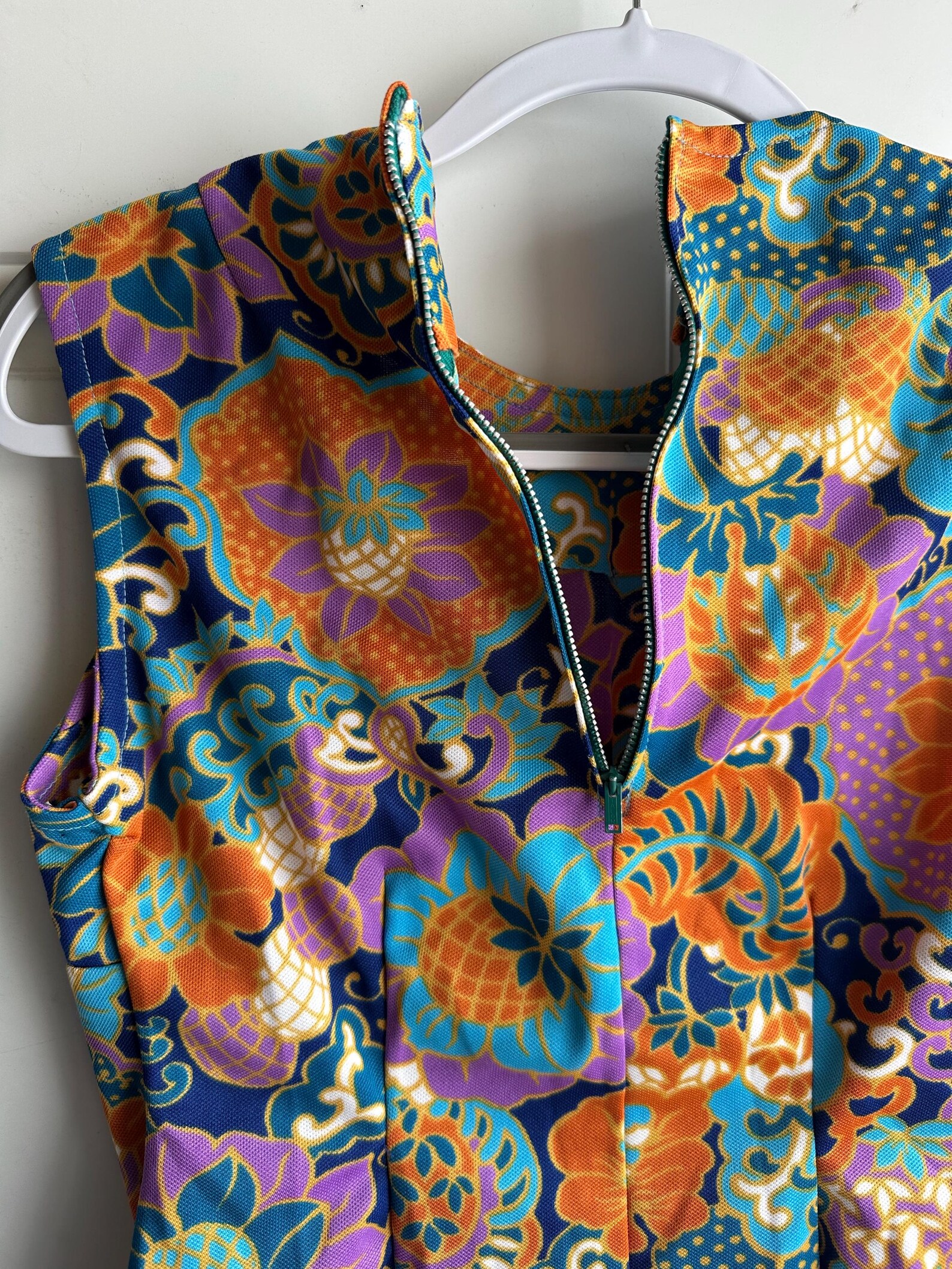 Vtg 70’s Floral Tank Top With Scoop Neckline Sz Small - Etsy