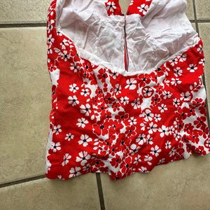 Vintage Floral Halter Top With Zipper Front and Collar. Size XS - Etsy