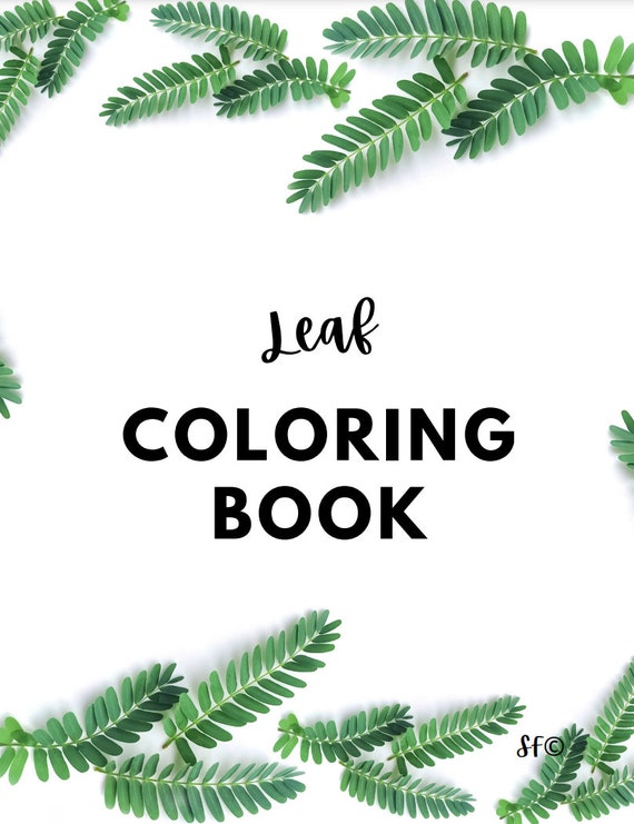 Leaf Coloring Book - Etsy