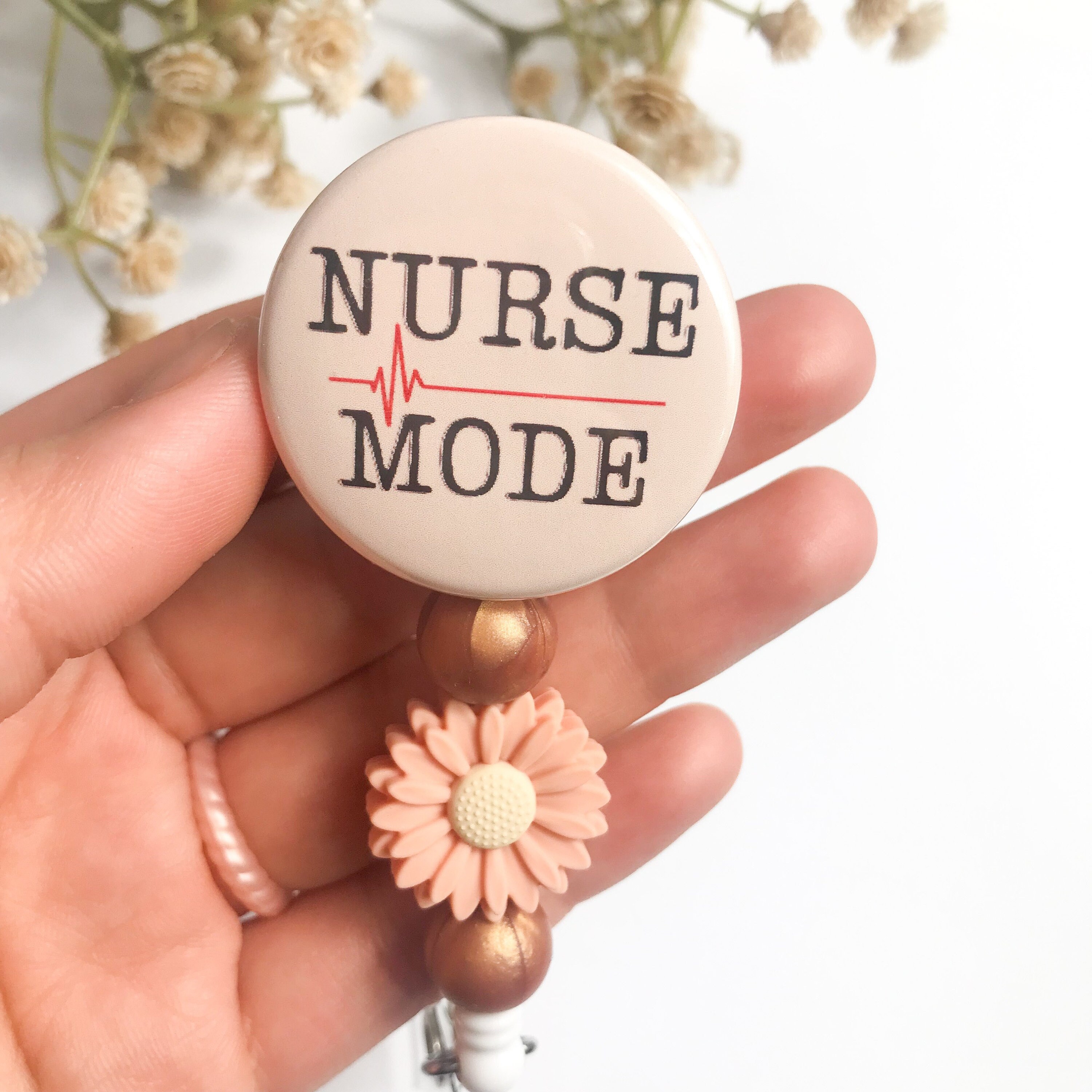 Nurse Mode Badge Reel/ Cute Nurse Badge Reel/id Badge - Etsy