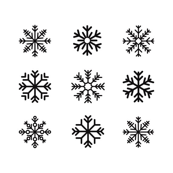 Crystal Snowflakes Clipart Png