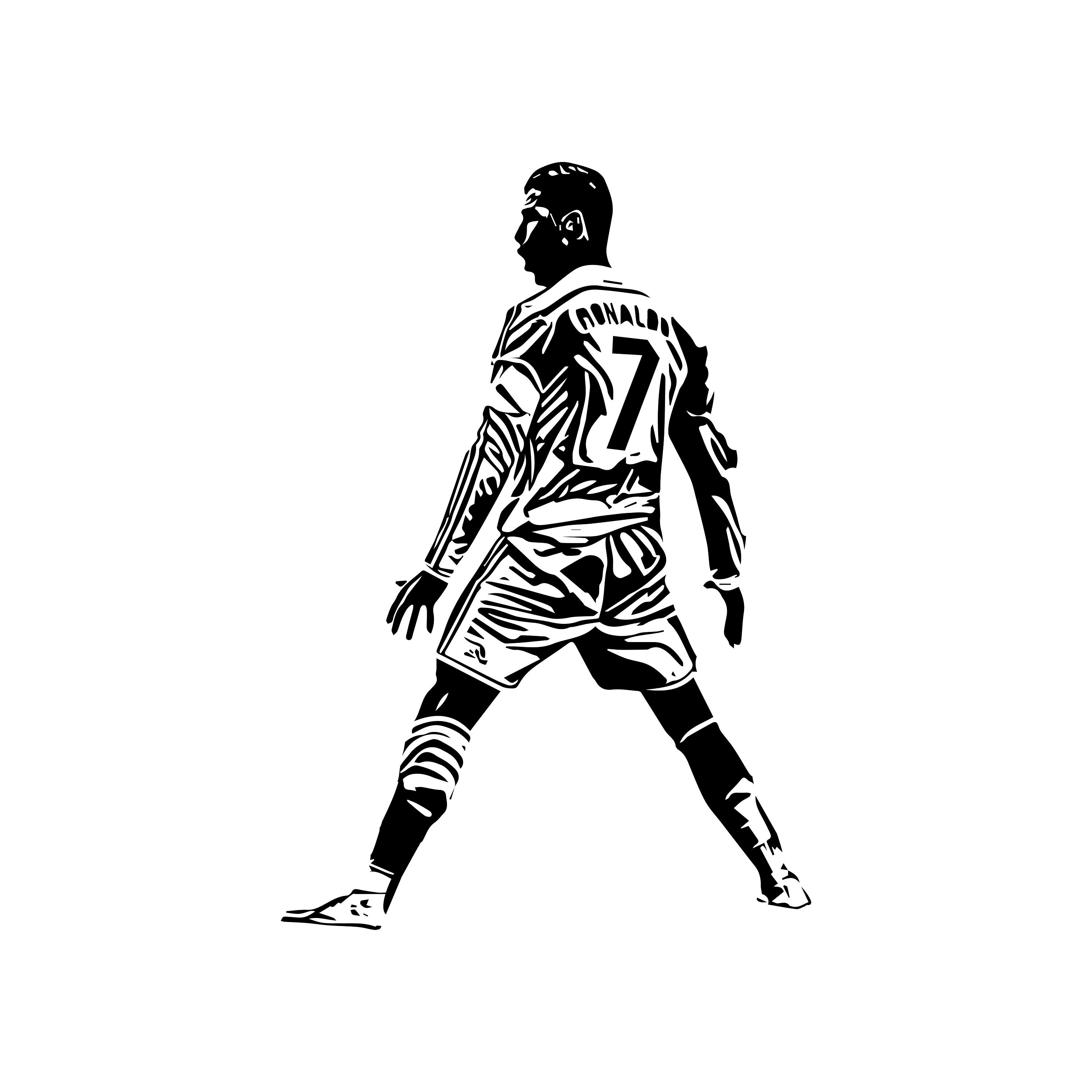 Cristiano Ronaldo Shirts Ronaldo Silhouette Ronaldo Canvas - Etsy