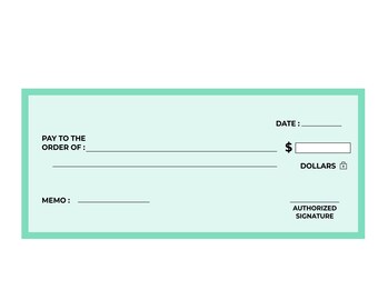 Blank Check Svg - Etsy