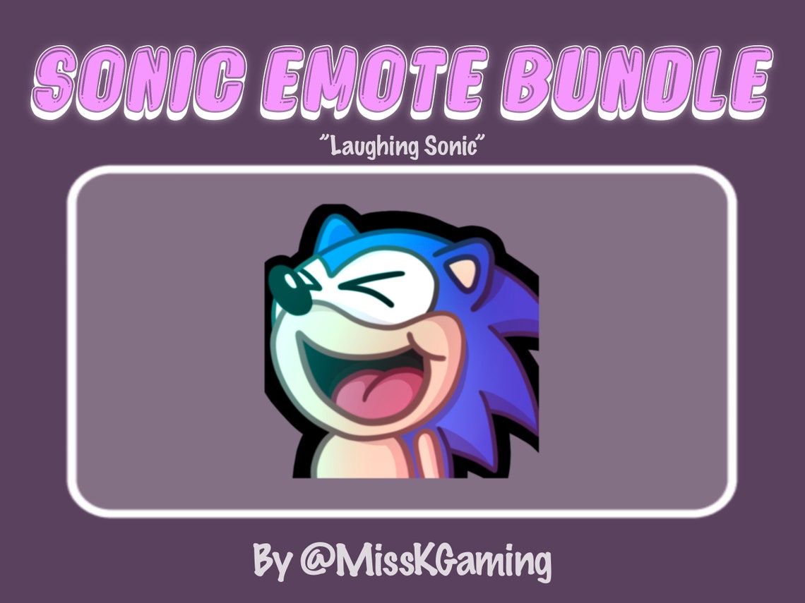 Sonic the Hedgehog Twitch/discord Emote Bundle Cute Video - Etsy UK